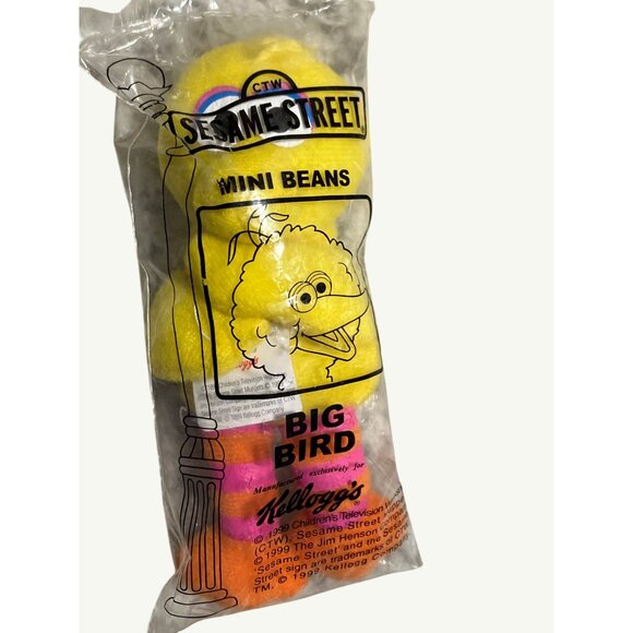Kellogg'S | Toys | Sesame Street Mini Beans Big Bird Plush Toy 999 ...